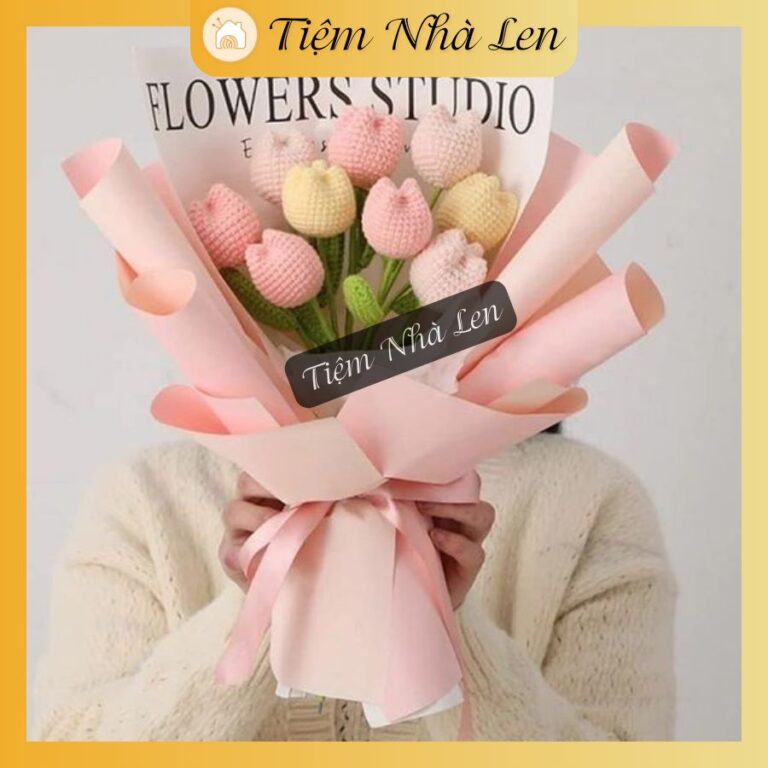 Tổng Hợp 30+ Mẫu Hoa Len Đẹp Nhất - Tiệm Nhà Len