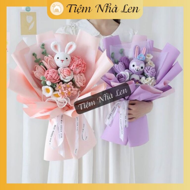 Tổng Hợp 30+ Mẫu Hoa Len Đẹp Nhất - Tiệm Nhà Len